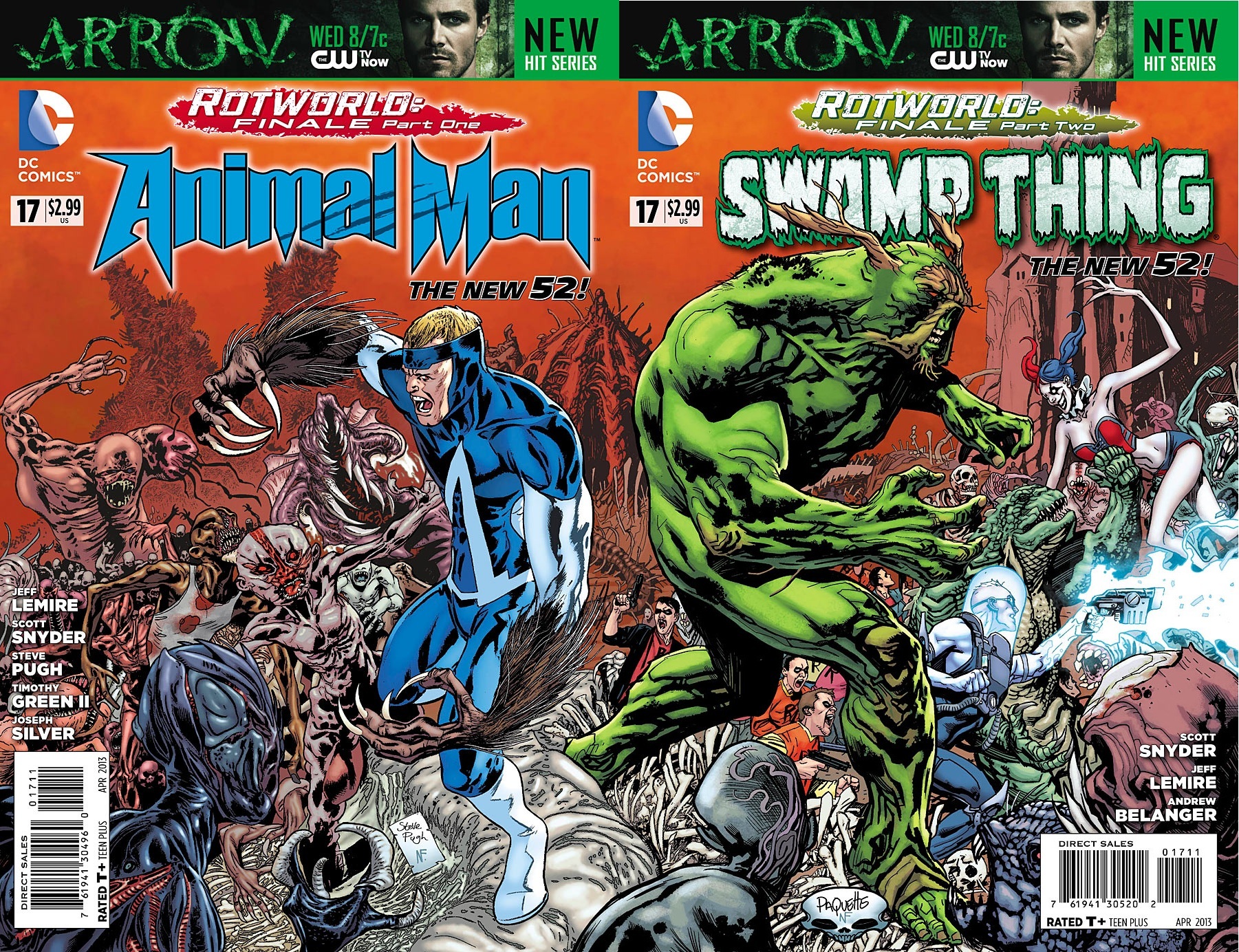 Rotworld Reaches Finale for Swamp Thing and Animal Man - PopOptiq